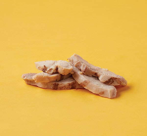 Fully Cooked Unbreaded Dark Meat Chicken Strips | Gold Creek Foods